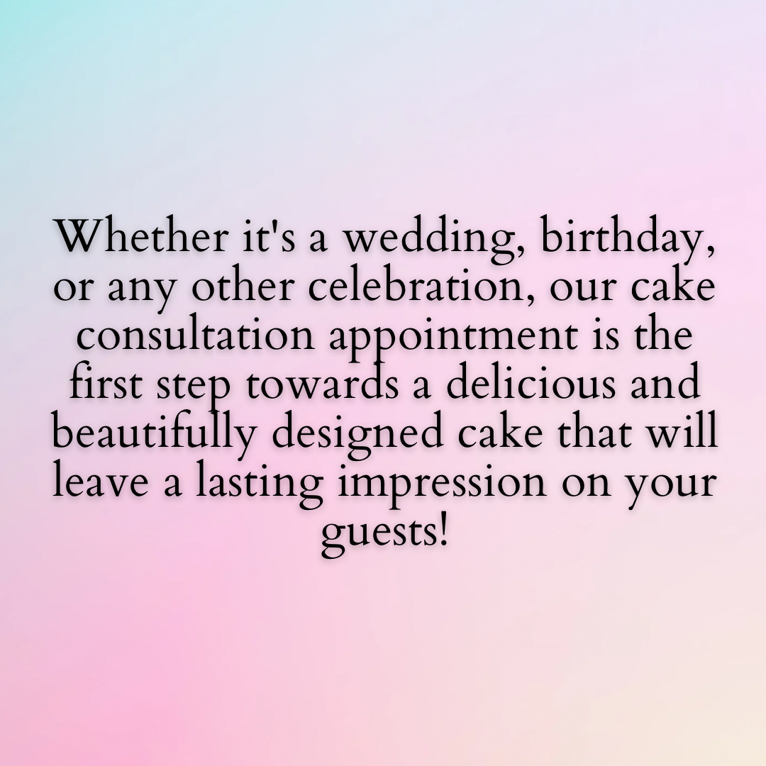 Cake Consultation – bleu royale cakes