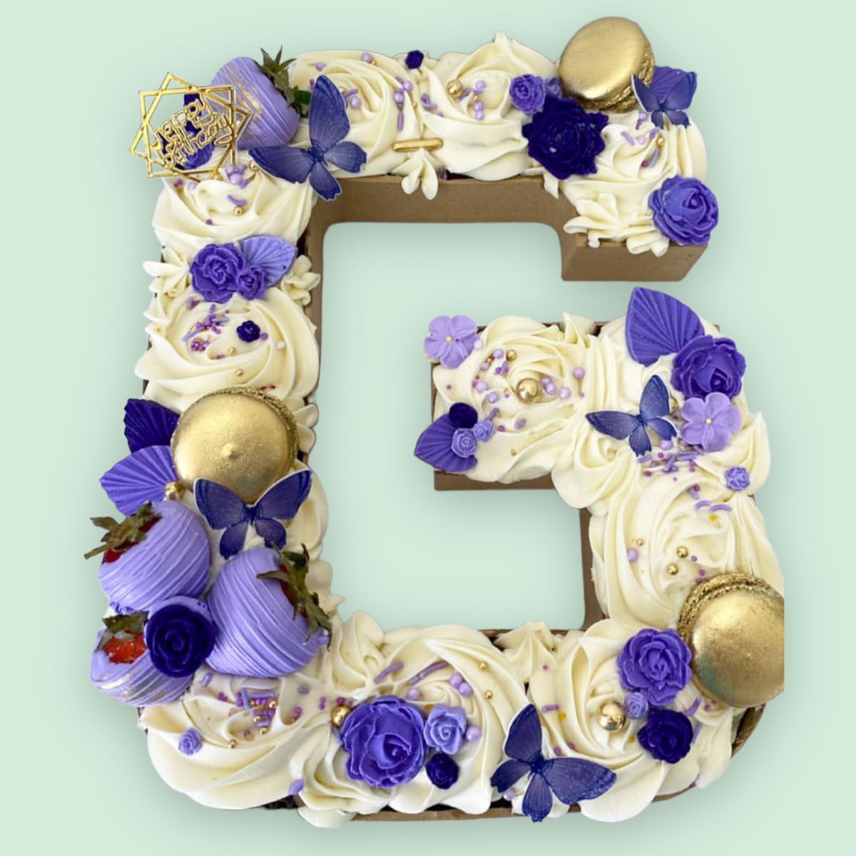 Monogram Cupcake Box – bleu royale cakes